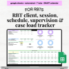 RBT Supervision Hours Tracker | RBT All in One Tool | Customizable ...