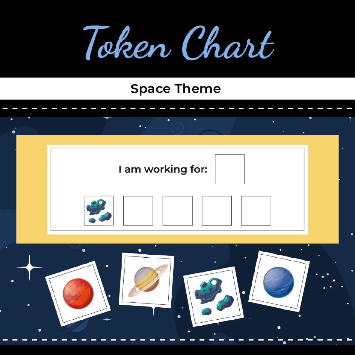 Token Chart – Space Theme – FREE! – Behavior Analyst Resource Center