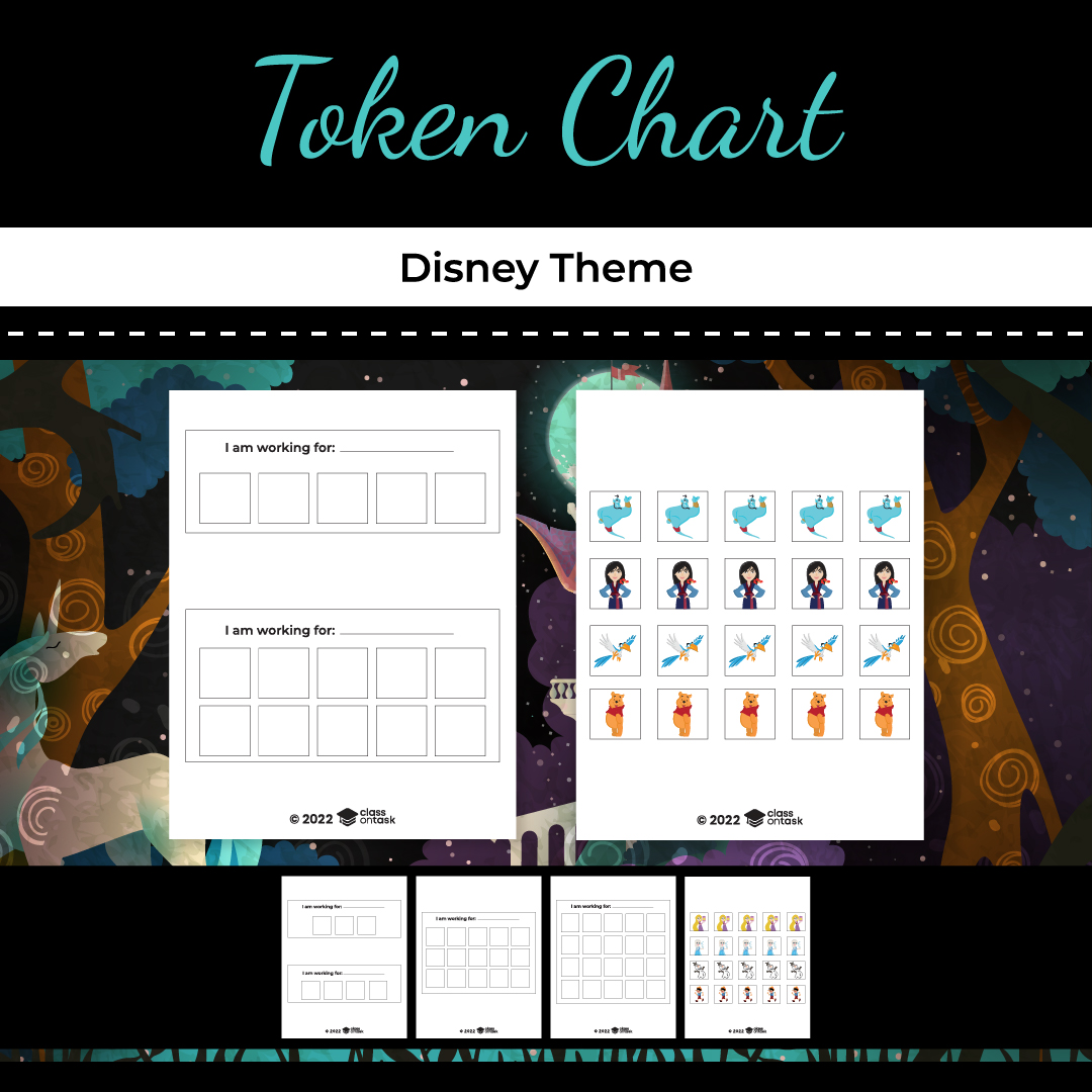 Token Chart – Disney Theme – Behavior Analyst Resource Center
