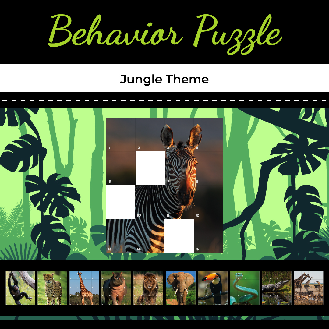 Behavior Puzzle – Jungle Theme (Real) – Behavior Analyst Resource Center