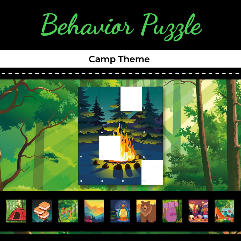 Behavior Puzzle – Camp Theme – Behavior Analyst Resource Center