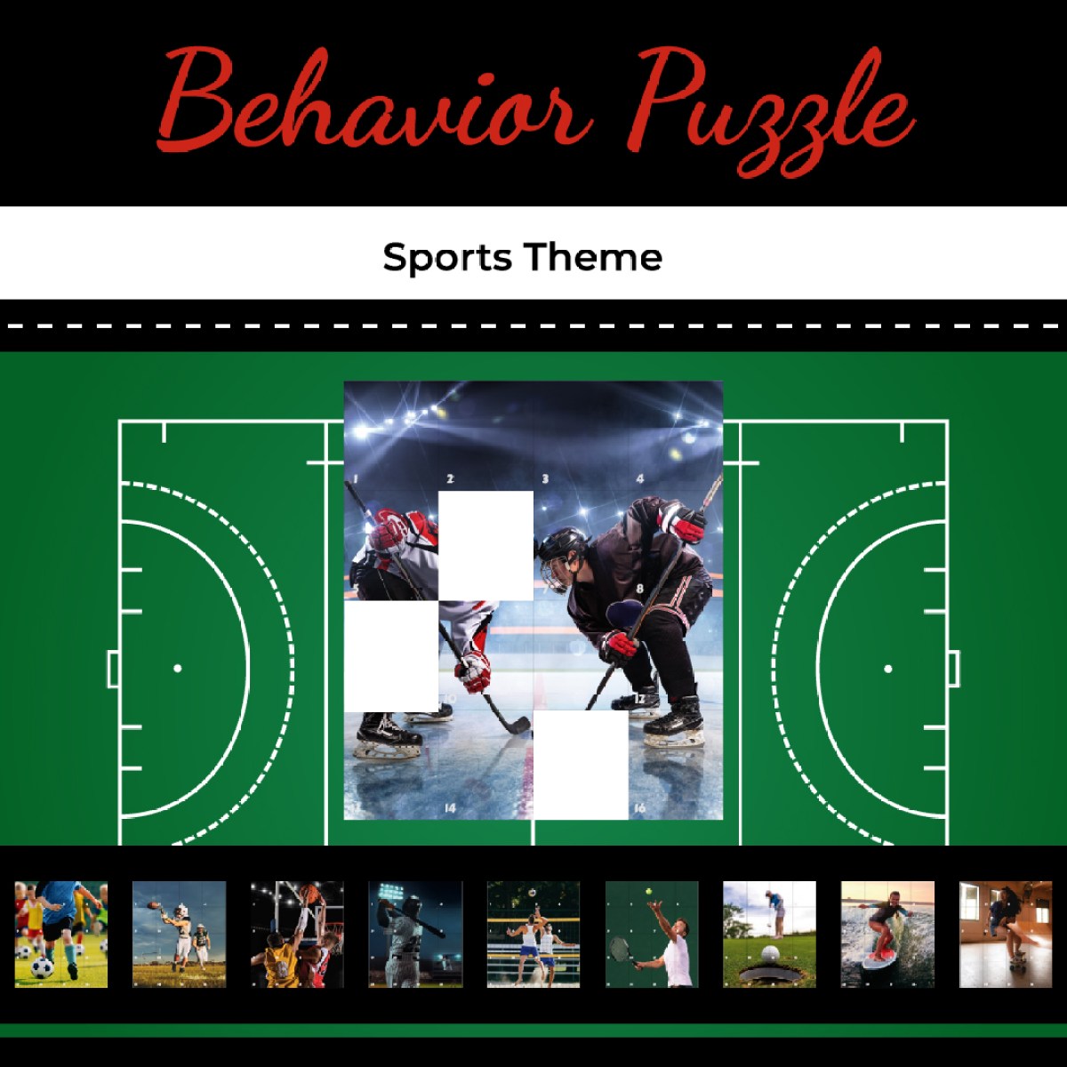 Behavior Puzzle – Sports Theme – Behavior Analyst Resource Center