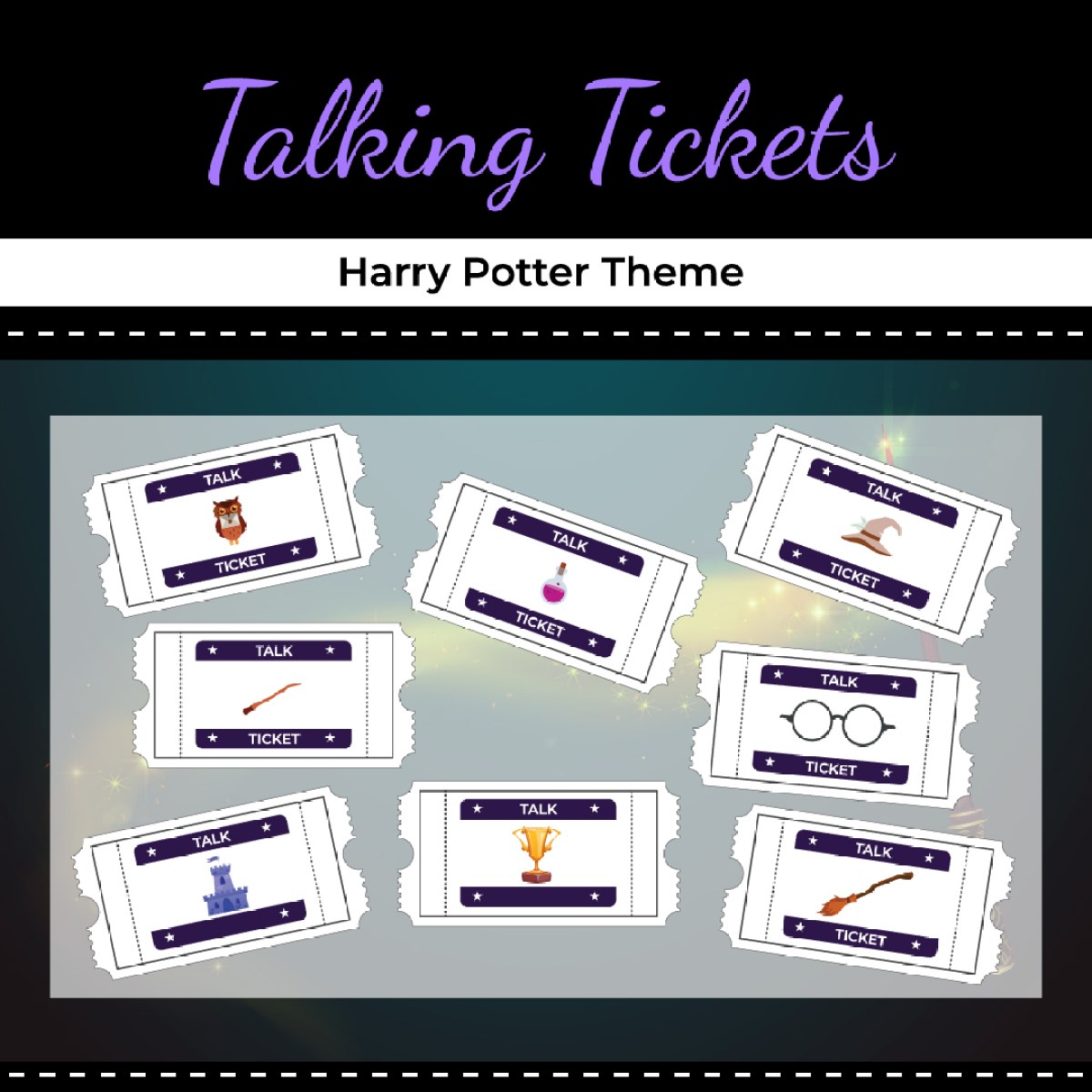 Talking Tickets – Harry Potter Theme – Behavior Analyst Resource Center