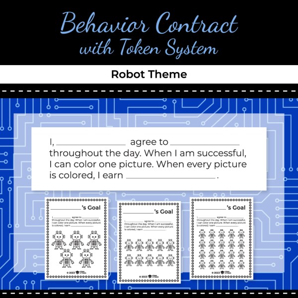 Behavior Contract with Token System – Robot Theme – Behavior Analyst Resource Center