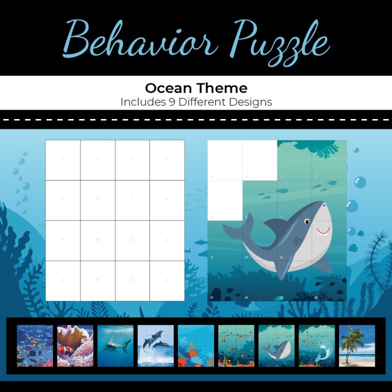 Behavior Puzzle – Ocean Theme – Behavior Analyst Resource Center