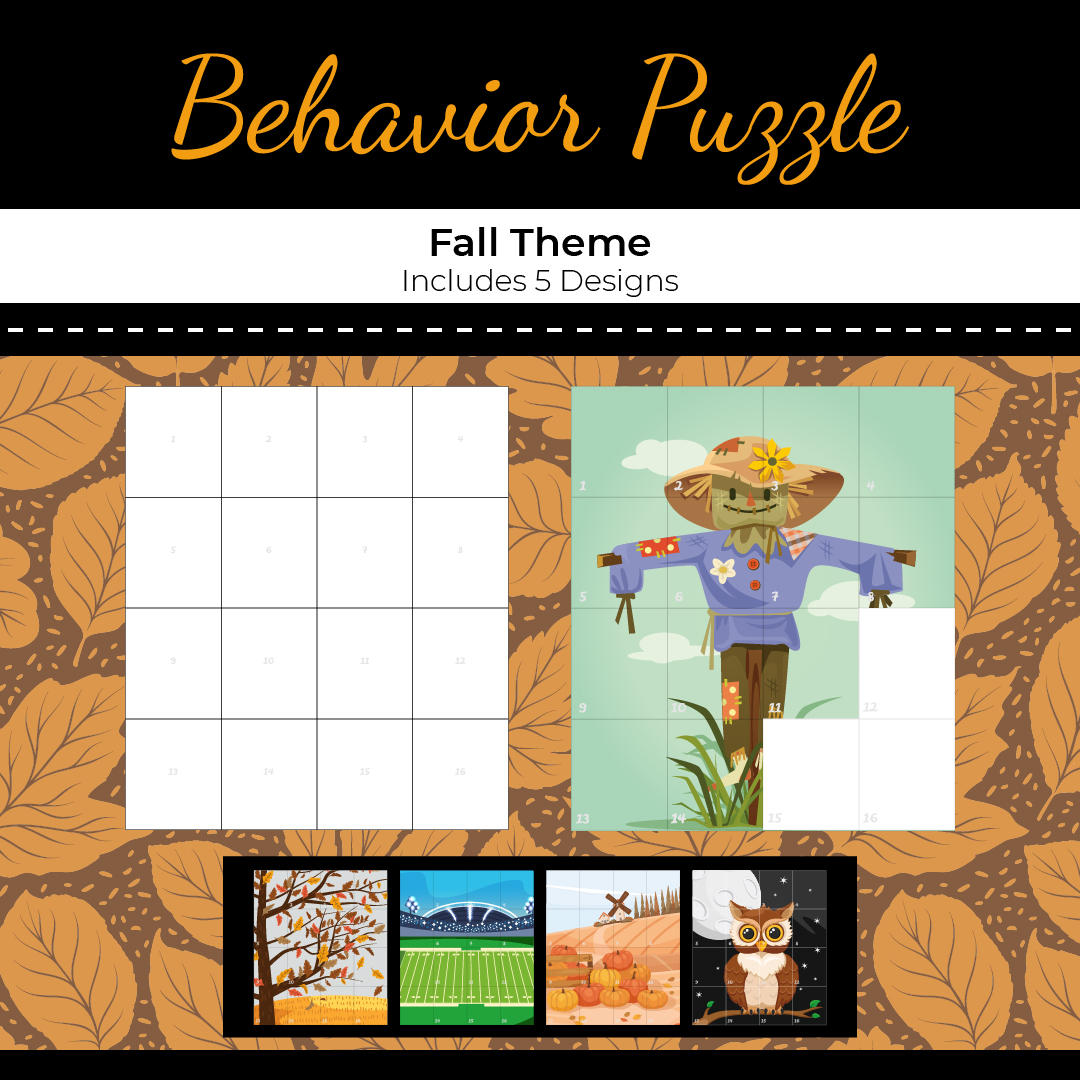 Behavior Puzzle – Fall Theme – Behavior Analyst Resource Center