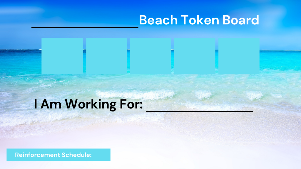 Beach Theme Token Board – Behavior Analyst Resource Center