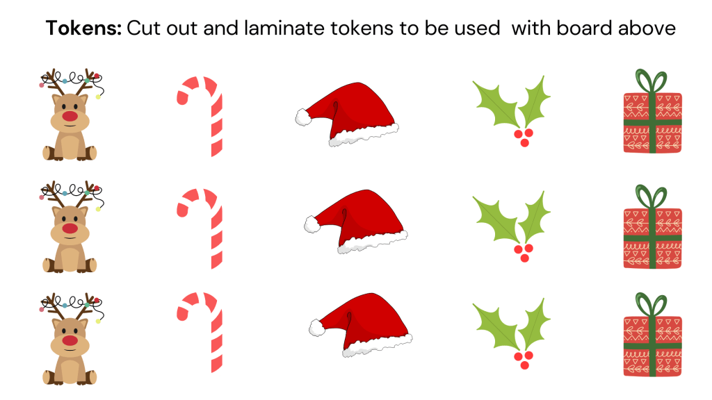 Holiday Theme Token Board & Tokens – Behavior Analyst Resource Center