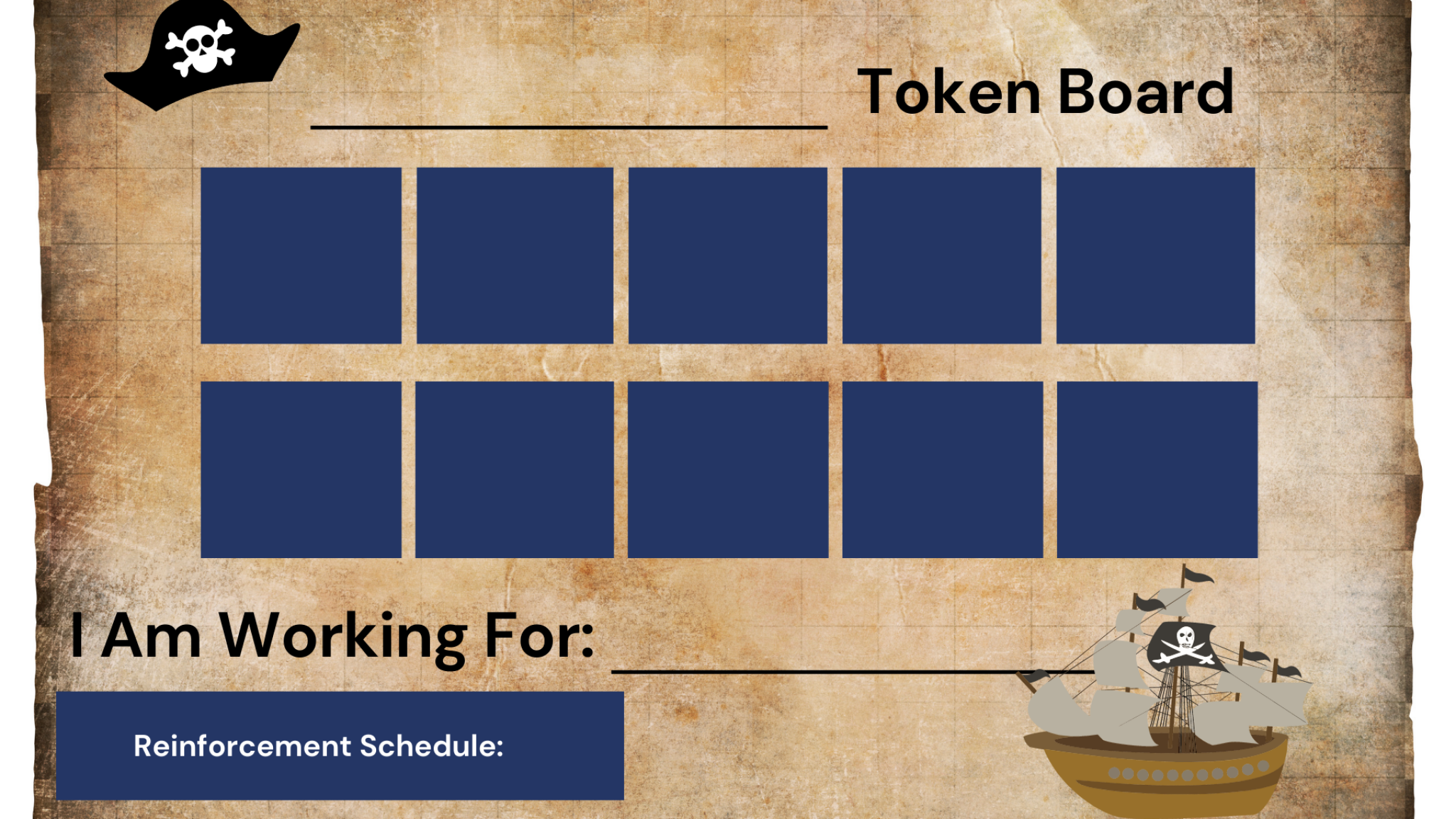 Pirate Theme Token Board & Tokens (1) – Behavior Analyst Resource Center