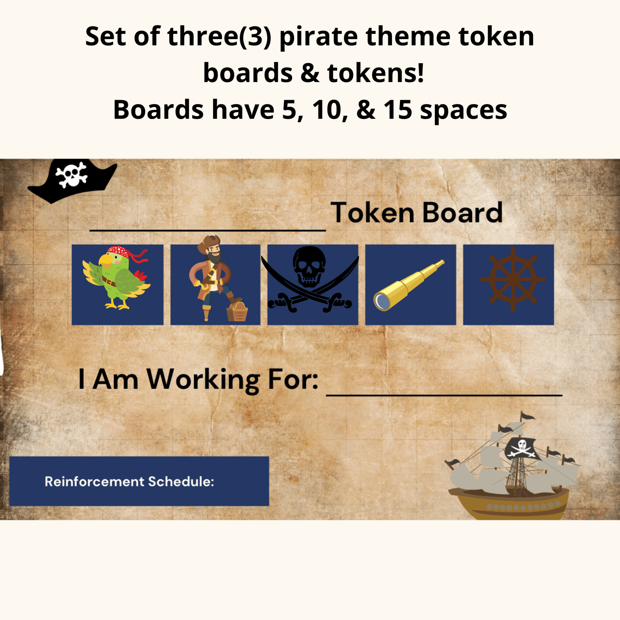 Pirate Theme Token Board & Tokens – Behavior Analyst Resource Center