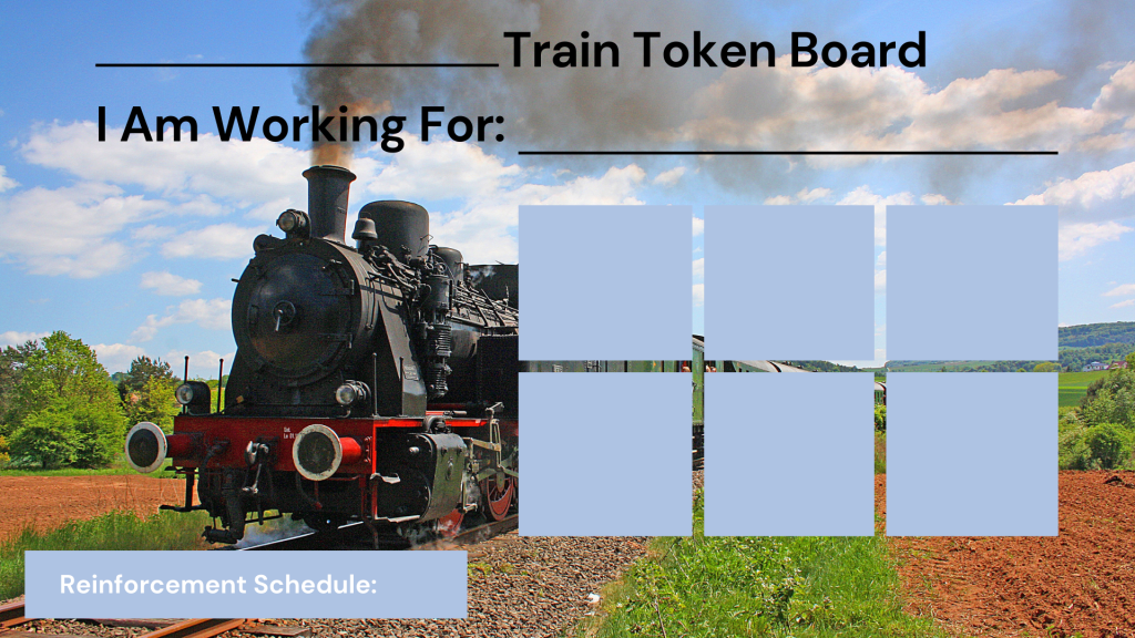 Train Theme Token Board & Tokens – Behavior Analyst Resource Center