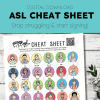 American Sign Language ASL Cheat Sheet with QR Code to Videos ...