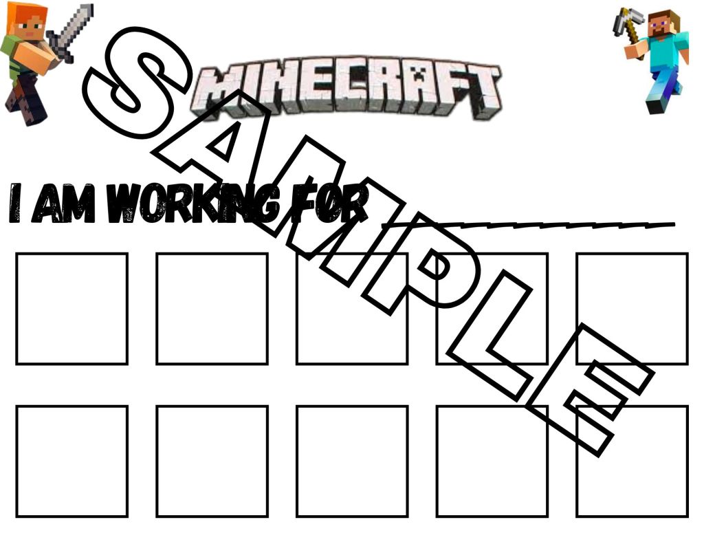 Minecraft Token Economy Board – Behavior Analyst Resource Center