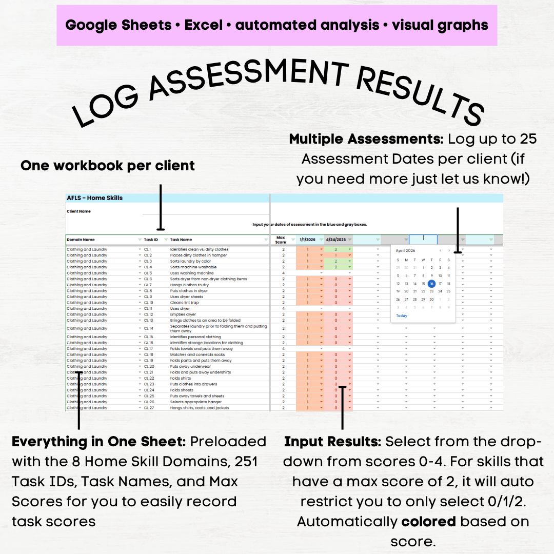 AFLS Home Skills Assessment, AFLS Home Skills Assessment Protocol ...