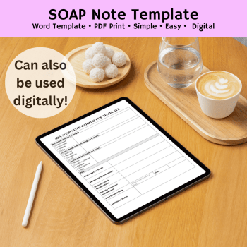 SOAP Note Template, RBT Notes, ABA Notes, aba session note, aba session ...