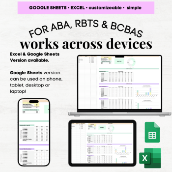 ABA RBT BCBA Caseload Planner, Caseload Planner, Caseload Organizer ...