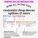 BCBA All in One Spreadsheet – Track authorization, sessions, clients ...