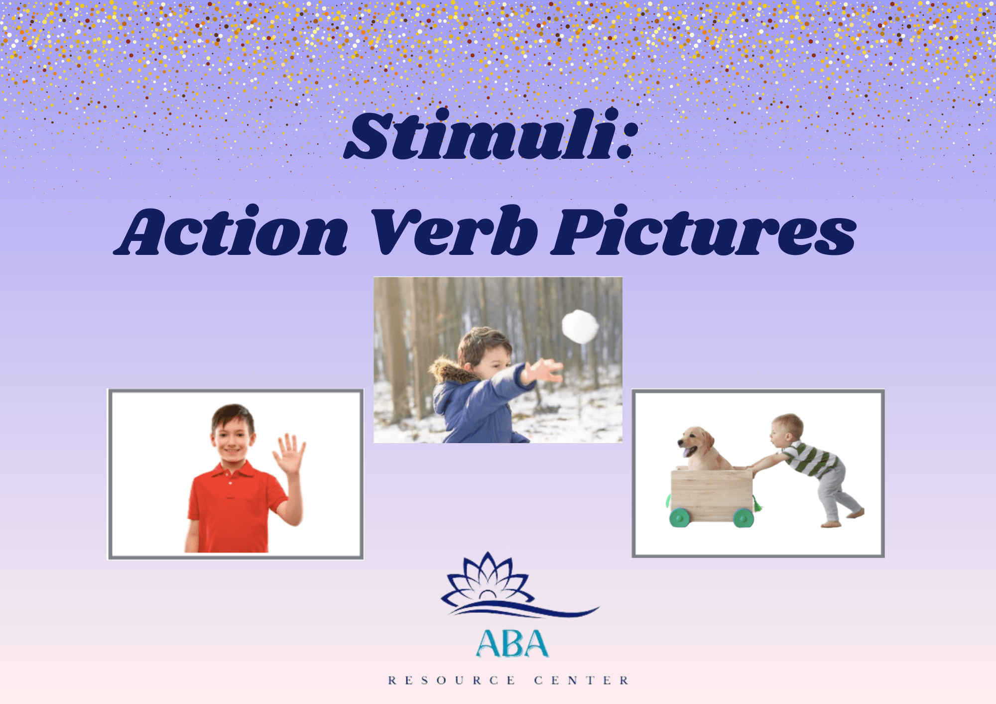 ABA Stimuli: Actions/Verb Flashcards – Behavior Analyst Resource Center