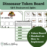 Dinosaur Token Board – Behavior Analyst Resource Center