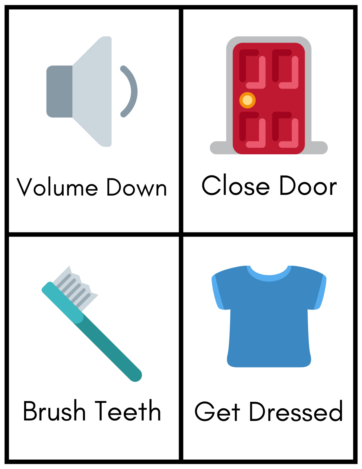 FREE Parent/Caregiver/RBT Visual Aids – Behavior Analyst Resource Center