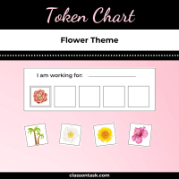 Token Chart – Flower Theme – Behavior Analyst Resource Center