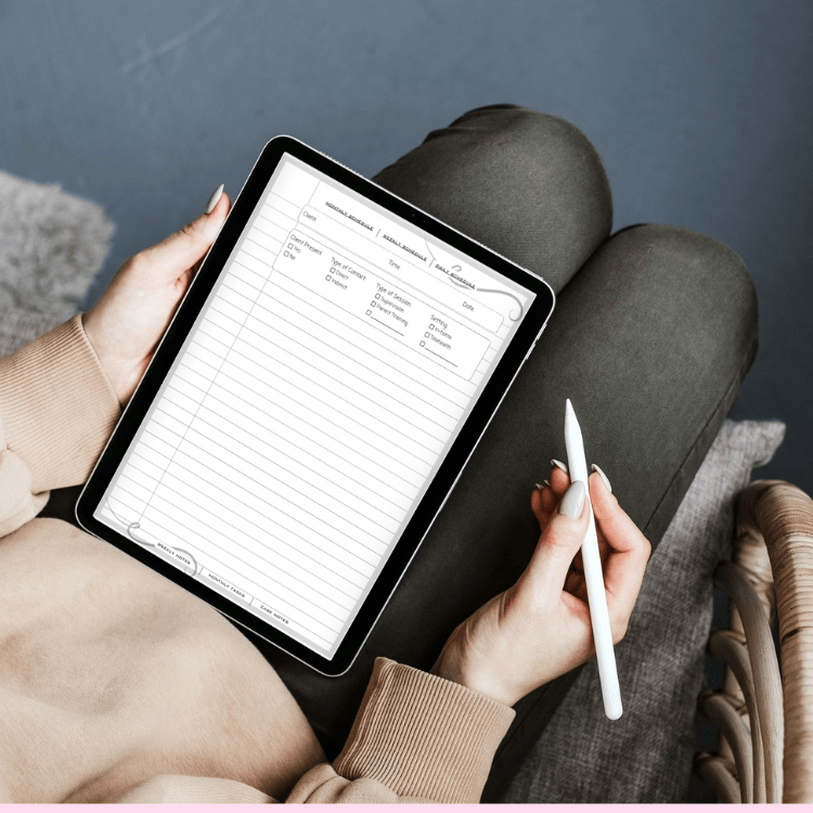 BCBA Caseload Organizer: Digital Planner (Grey) – Behavior Analyst ...