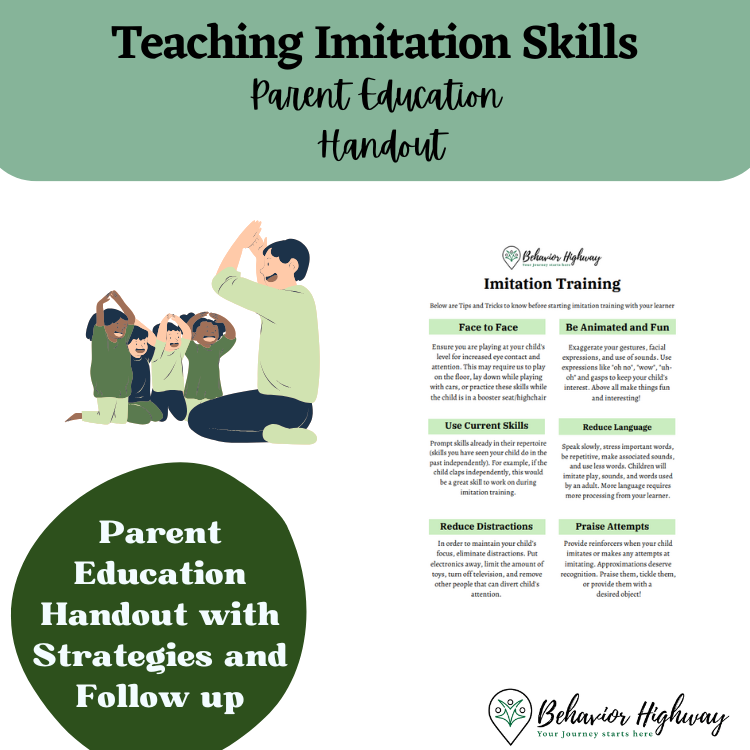 Imitation Handout – Behavior Analyst Resource Center