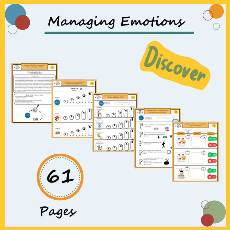 Managing emotions cover – Behavior Analyst Resource Center