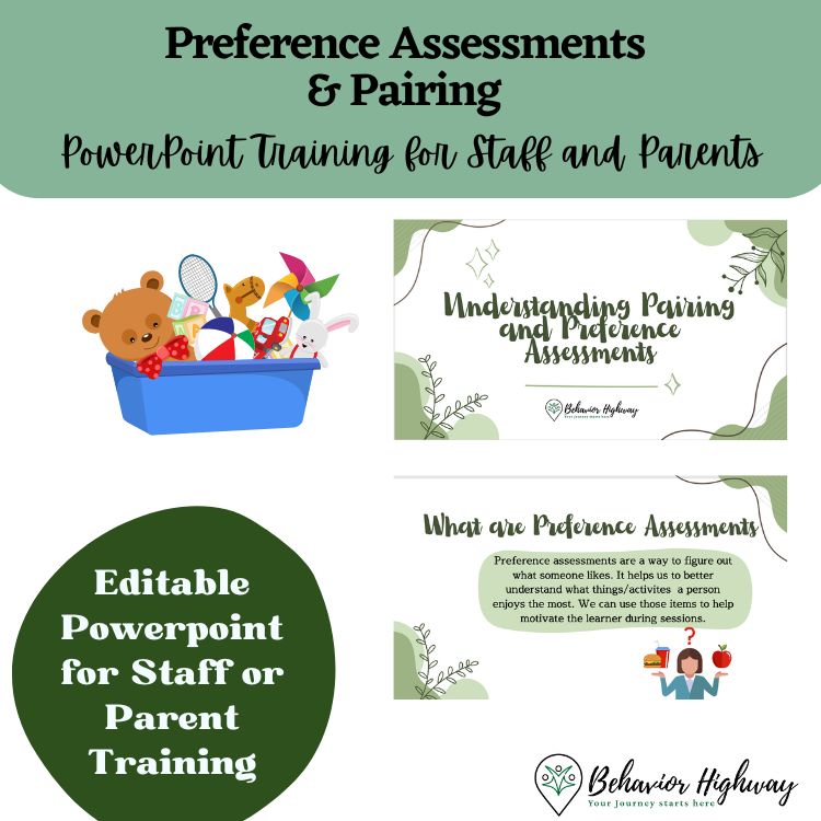 Preference Assessments and Pairing Powerpoint Presentation – Behavior ...