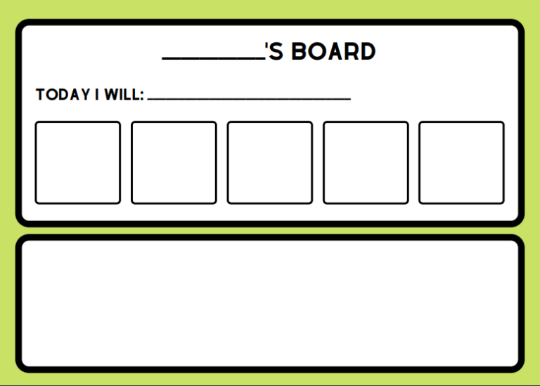 Individual Token Board templates with extra room for visuals ...