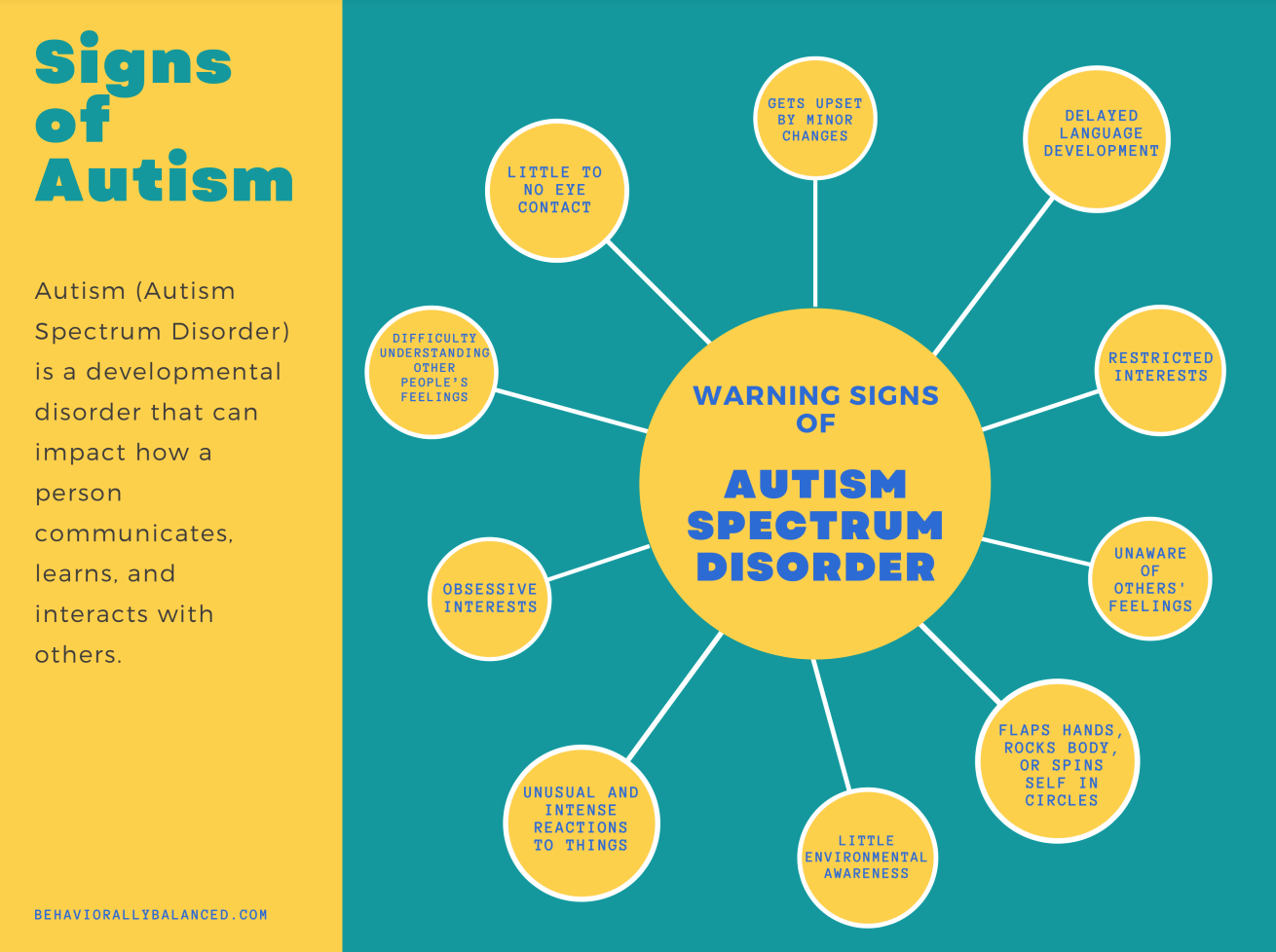 Signs of Autism – What Does ASD Look Like? Caregiver Visual – Behavior ...