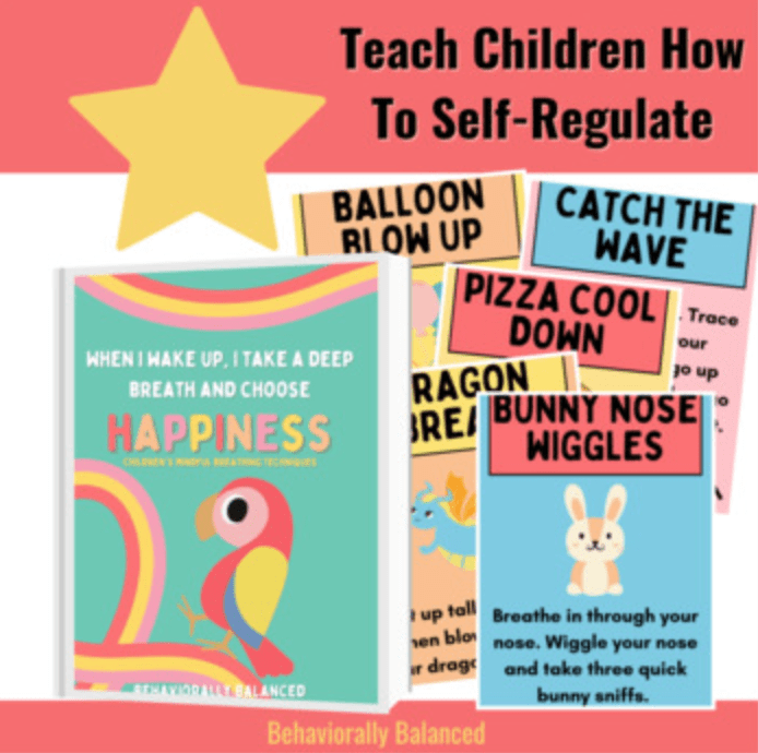 Children’s Mindful Breathing Cards – For Teaching Emotional Regulation ...