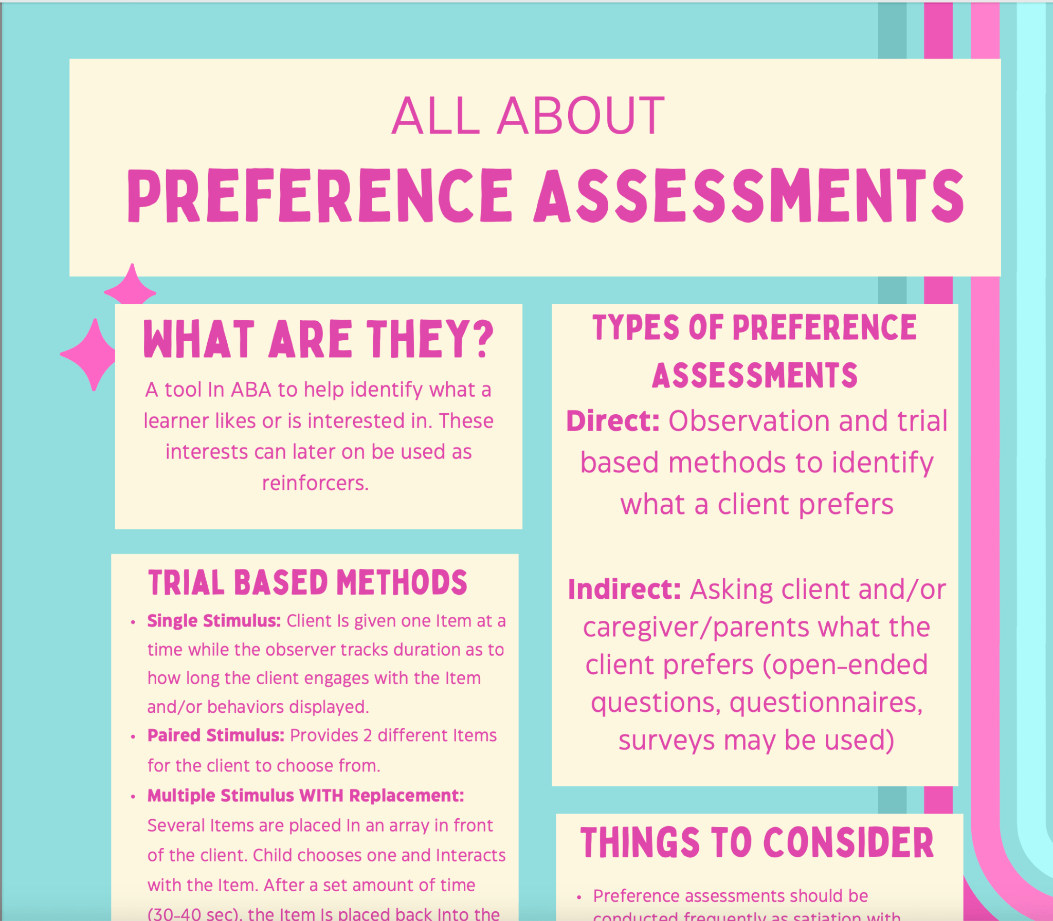 Preference Assessments – Behavior Analyst Resource Center