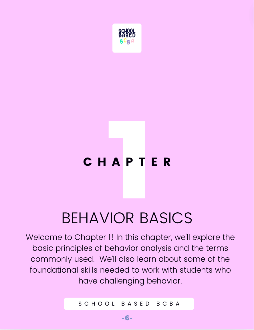 Essential Behavior Strategies: Chapter 1 Behavior Basics – Behavior ...