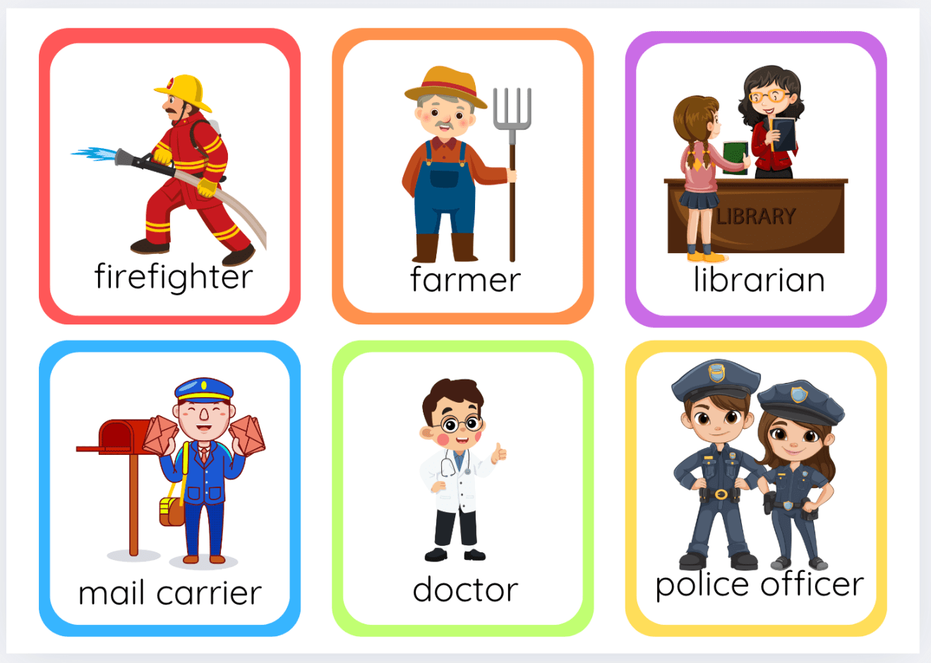 Community Helpers Stimuli Bundle | Visual Cards for Teaching Jobs ...