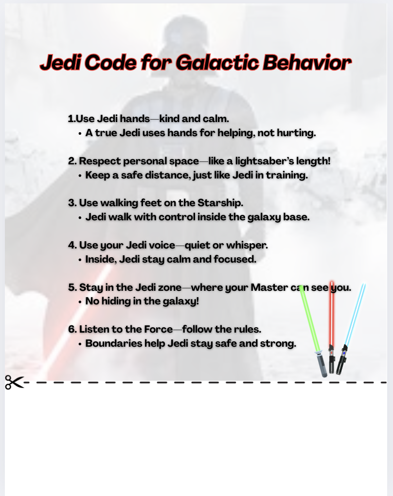 Digital ABA Power Card Examples – Themed Rules & Expectations for Kids ...