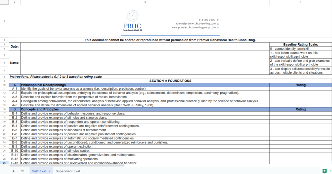 BACB 5th Ed Task List Assessment – Behavior Analyst Resource Center